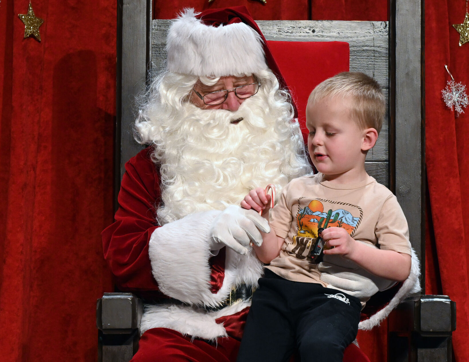 Santa Claus and Mrs. Claus visit WYO Performing Arts & Education Center ...
