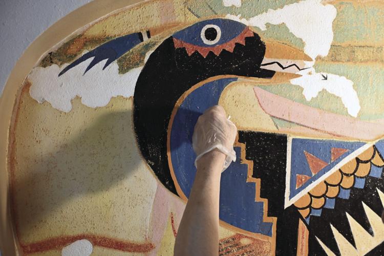 Lotus Theater-era mural unfurls at the WYO Performing Arts and ...