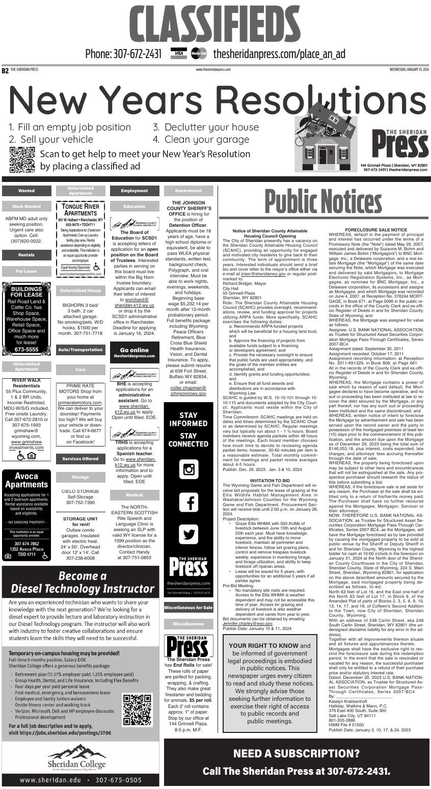 Page B02 | e-Edition | thesheridanpress.com