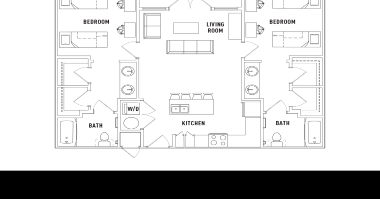 The Arlie - 2 Bed/2 Bath B | Apartments For Rent | theshorthorn.com