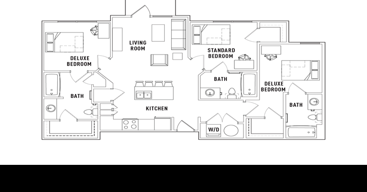 The Arlie - 3 Bed/3 Bath | Apartments For Rent | theshorthorn.com
