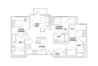 The Arlie - 3 Bed/3 Bath | Apartments For Rent | theshorthorn.com