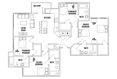 The Arlie - 4 Bed/4 Bath D | Apartments For Rent | theshorthorn.com