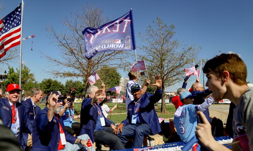 Photos: Texas Rangers' World Series Victory Parade draws large crowds ...