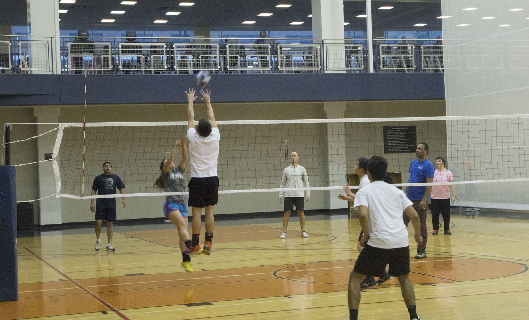 Volleyball game serves up competition between faculty, students ...