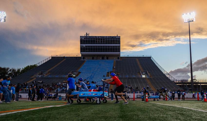 Photos: Students speed through Maverick Stadium for annual Bed Races ...