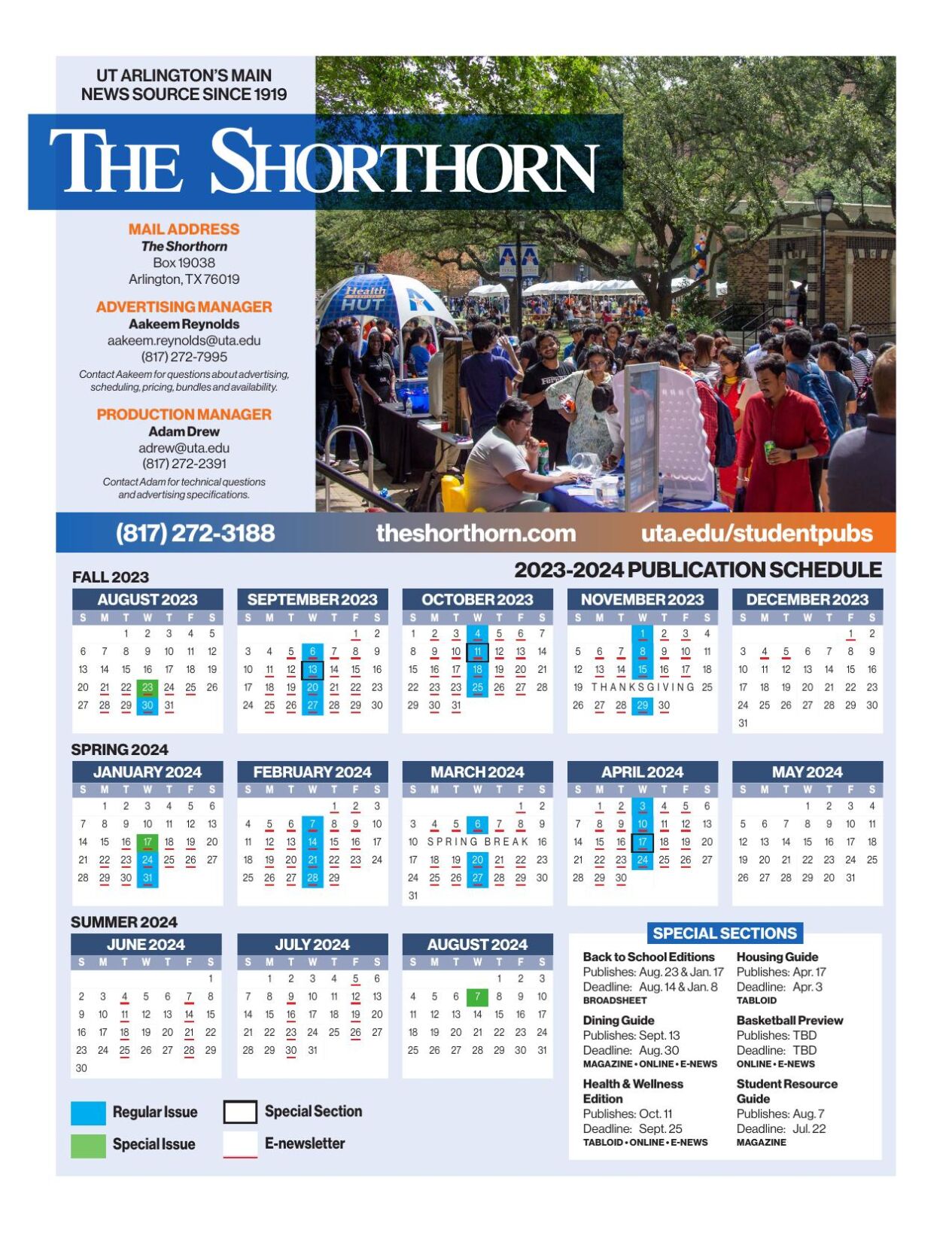 2023-2024 Shorthorn Rate Card Basic | | theshorthorn.com
