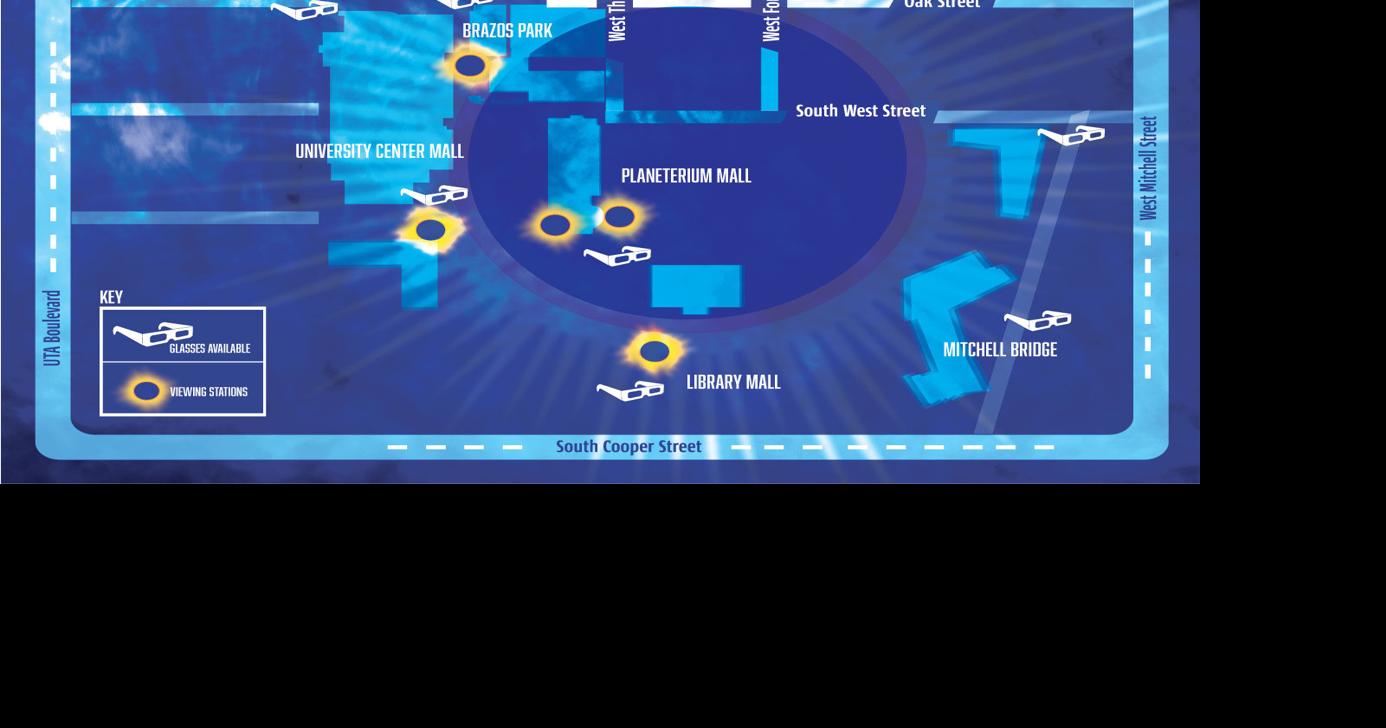 Illustration: Where to watch the eclipse at UTA | Multimedia ...