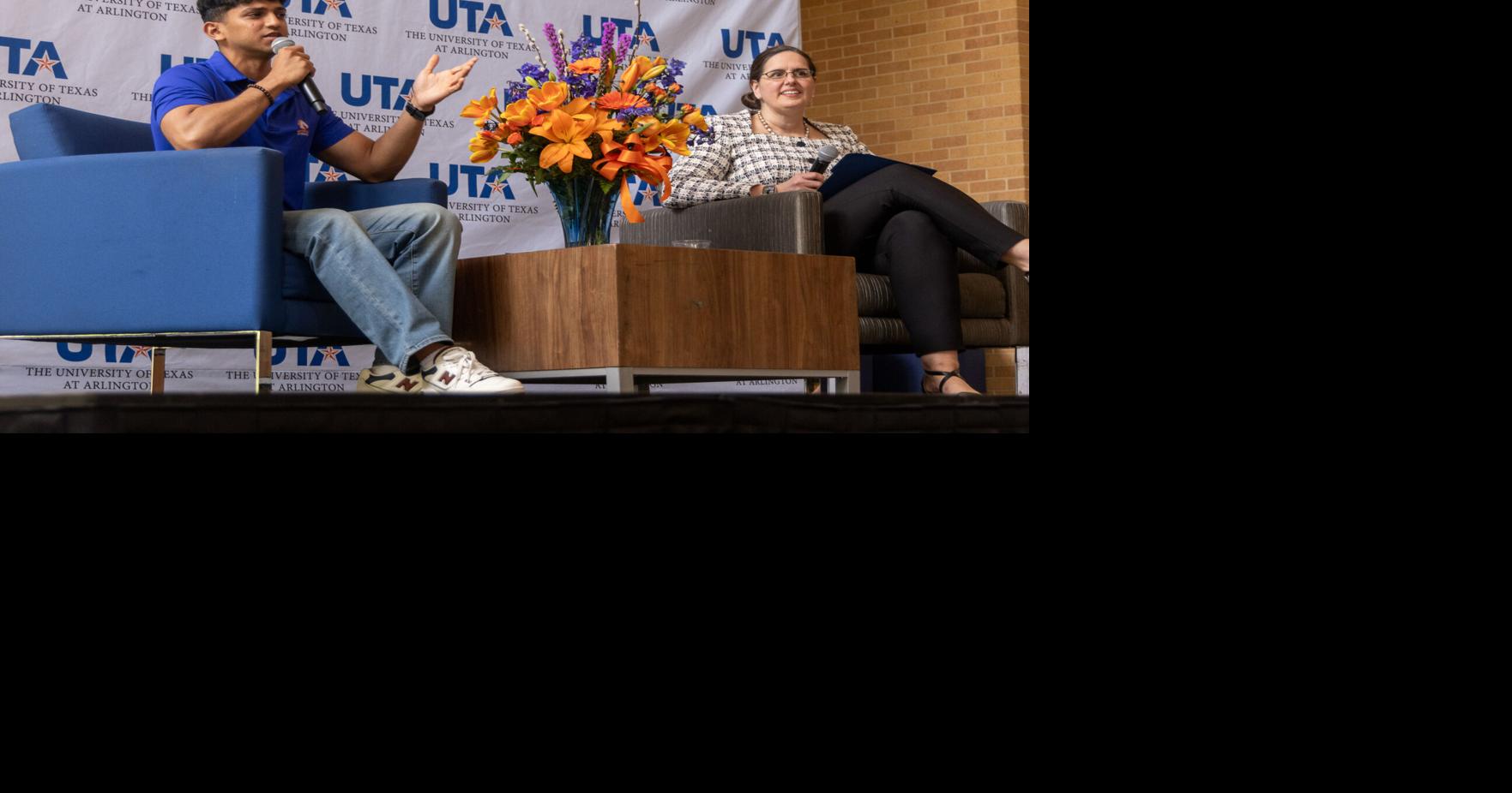 UTA president addresses student visas, ICE and funding during Cookies ...