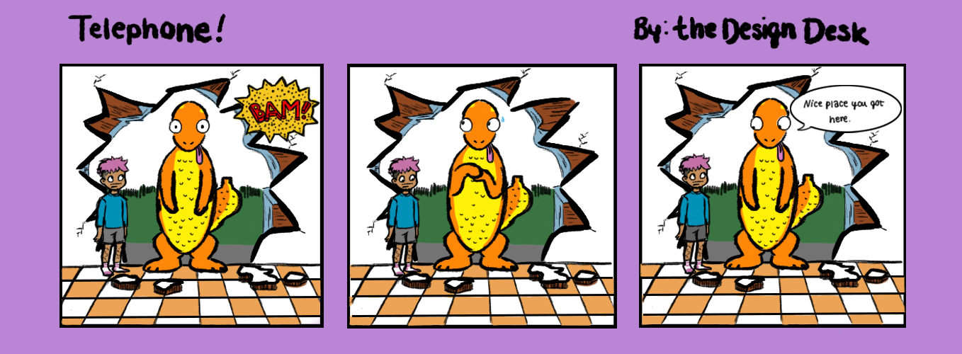 Illustration: Telephone, a rotating comic, by The Shorthorn design desk ...