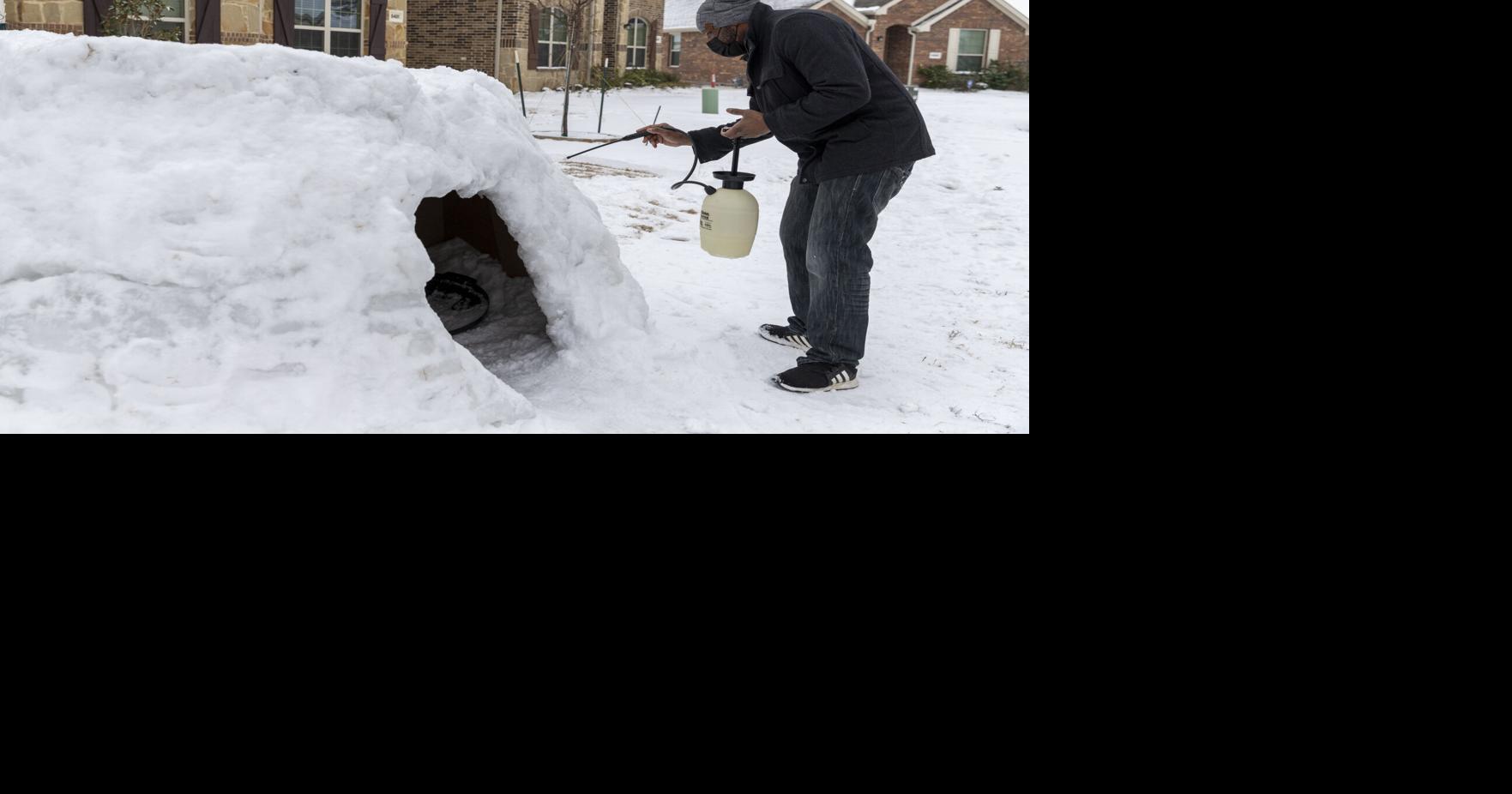 Alumnus and his 3 children build life-sized igloo after winter storm ...