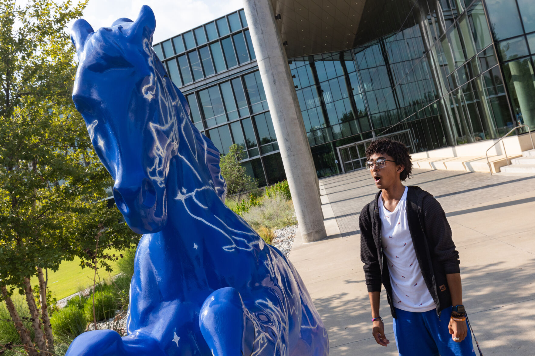 UTA unveils new spirit horse inspired by 130th anniversary | Campus ...