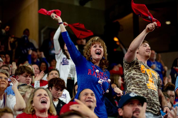Texas Rangers fans flood Globe Life Field for watch party, celebrate ...