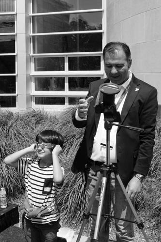 The Director: UTA Planetarium director, son experiences first solar ...