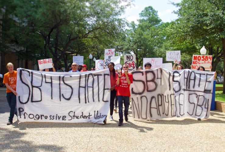 Progressive Student Union protests Senate bill 4 | News | theshorthorn.com