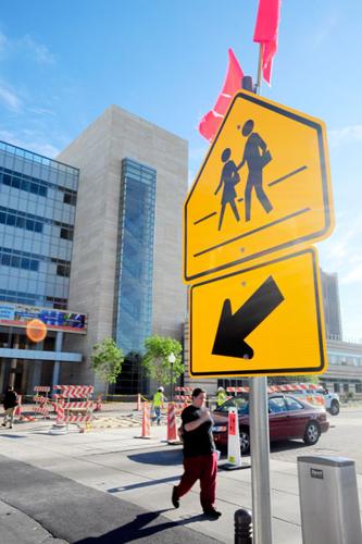 UTA Boulevard crosswalk to be completed Tuesday | Campus | theshorthorn.com