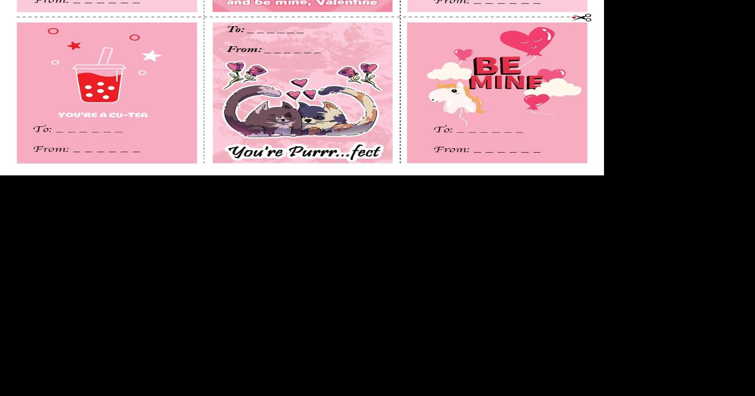 Design: Short on time, tear out these Valentine’s Day cards ...