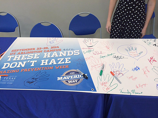 UTA raises awareness about hazing | News | theshorthorn.com