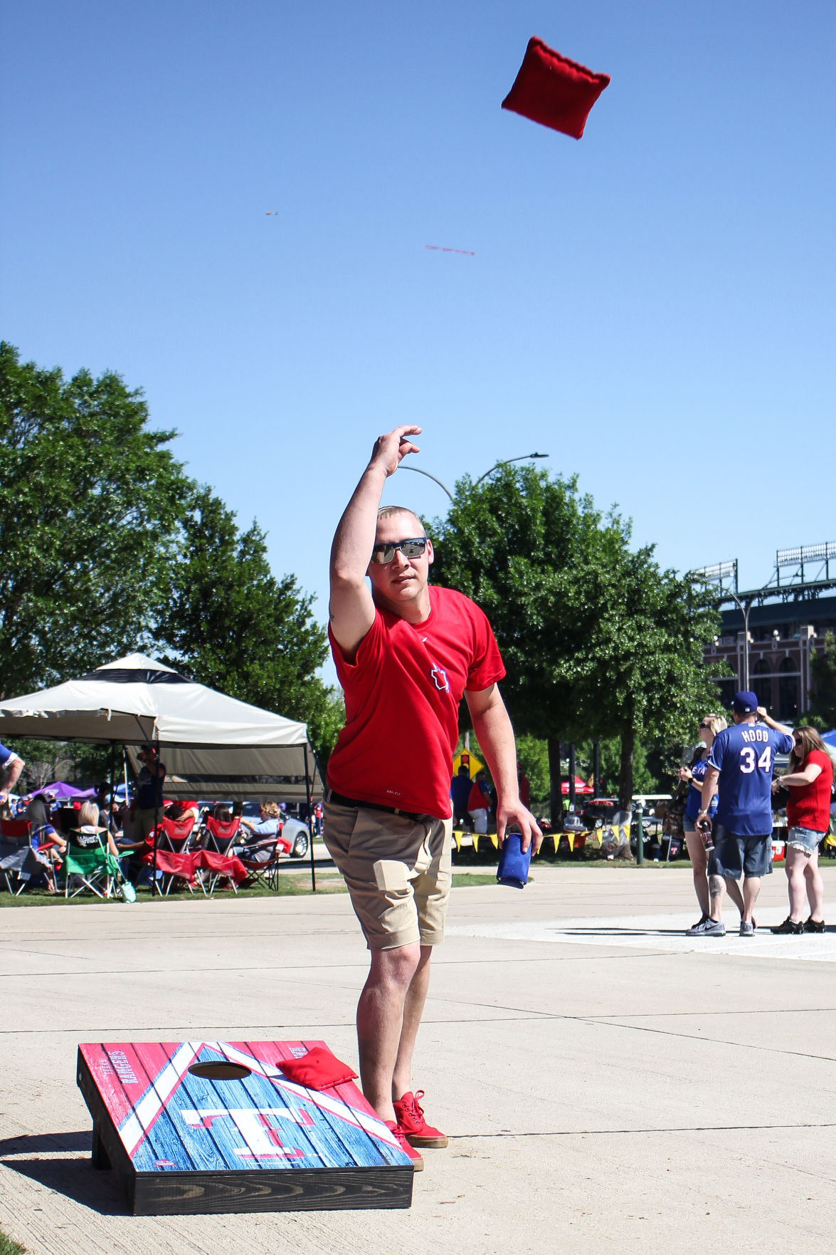 Fans tailgate to celebrate Texas Rangers Opening Day | Multimedia ...