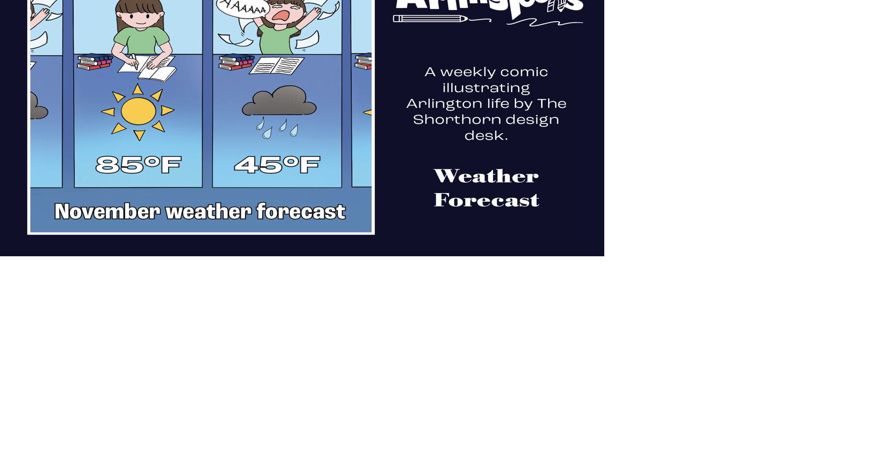 ArlingToons: A weekly comic illustrating Arlington life | Design | theshorthorn.com