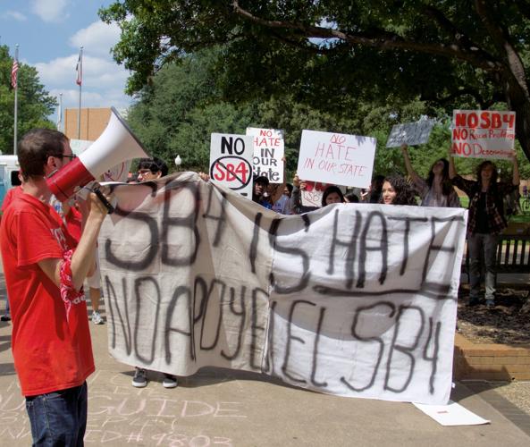 Progressive Student Union protests Senate bill 4 | News | theshorthorn.com