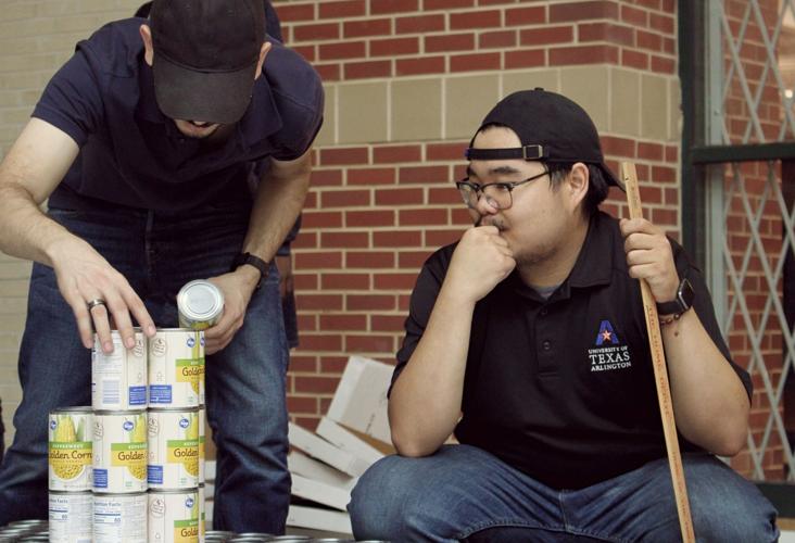 Students craft structure from cans for cause | News | theshorthorn.com