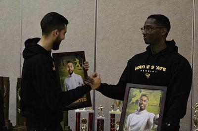 WSU fencing honors seniors Ramadan Dinkins and Ahmed Elsayed at Danosi ...