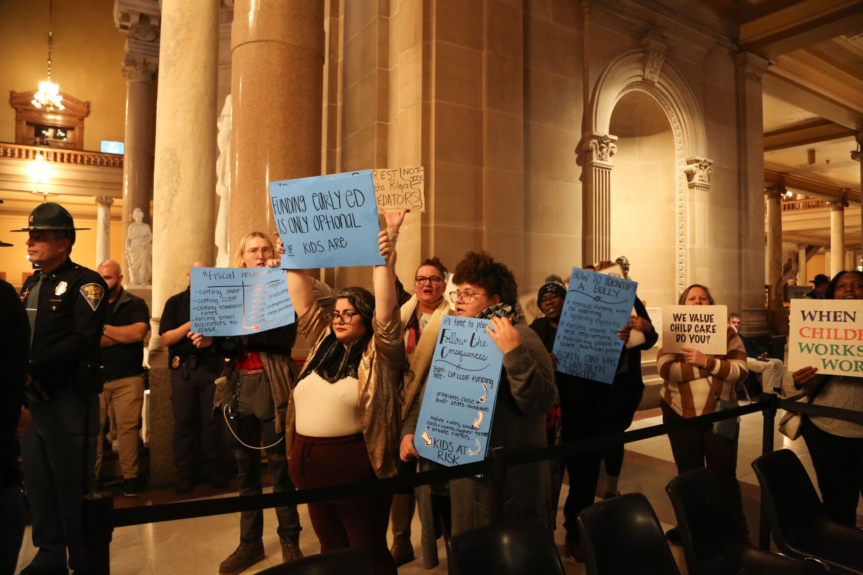 Lawmakers, protesters and more react to Gov. Braun's State of the State ...