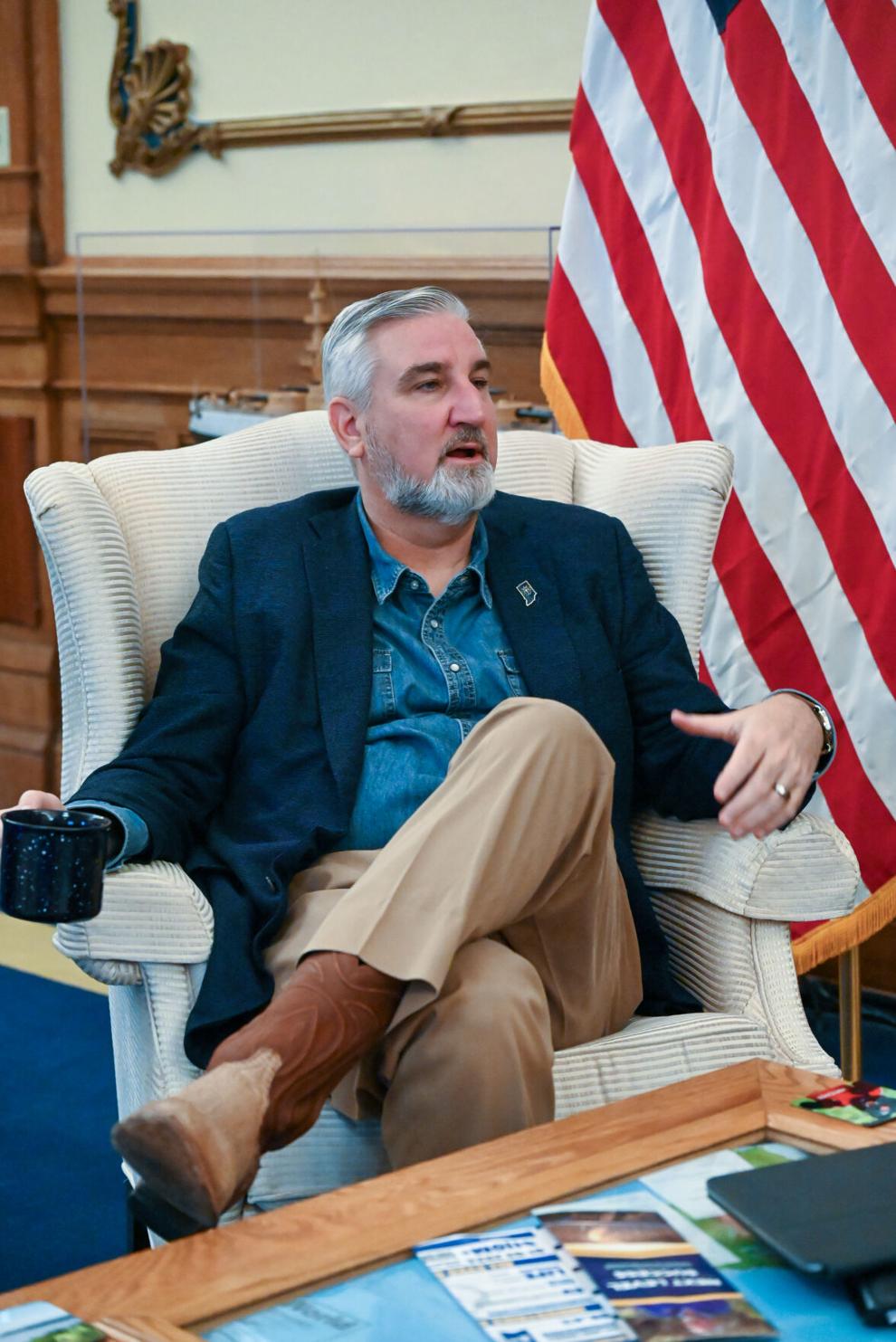 Leadership at a crossroads: Holcomb talks his tumultuous eight years as ...