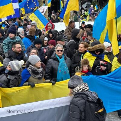 Montrealers march for Ukraine as war enters fourth year | News ...