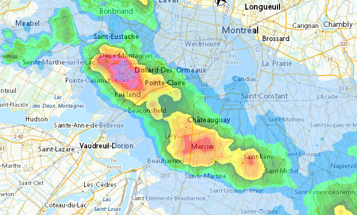 Strong thunderstorms produce flash flooding in parts of Montreal and ...