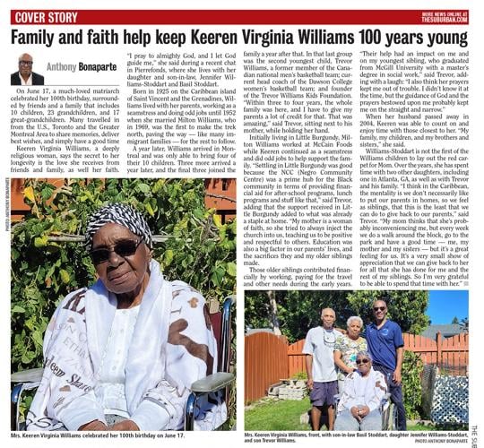 Family and faith help keep Keeren Virginia Williams 100 years young ...