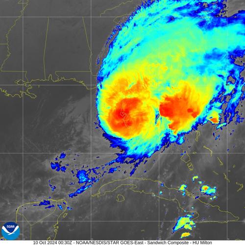 Hurricane Milton makes landfall at Siesta Key | Suburban Weather ...