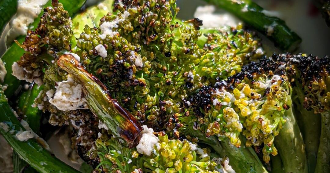 Recipe: Charred green goat cheese salad | Food And Drink | thesuburban.com