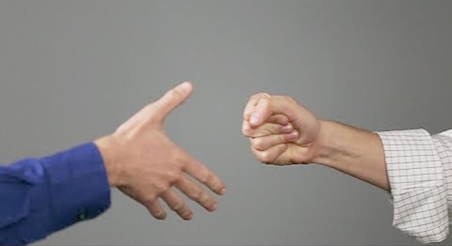 hand started shaking