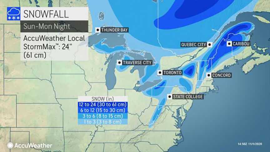 Winter weather for 36 hours in Montreal - followed by a major warming trend | Suburban Weather ...