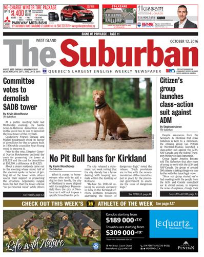The Suburban: the West Island communities newspaper for 60 years | City ...