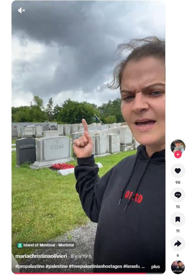 Woman records antisemitic TikTok in a Jewish cemetery | City News ...