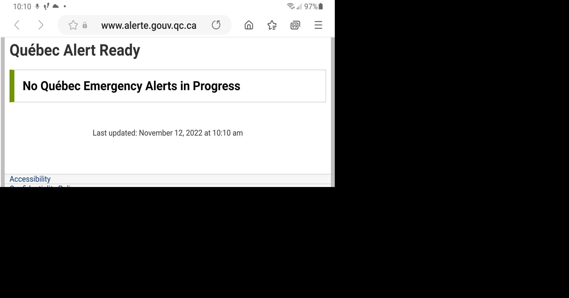 Quebec En Alerte test to take place Nov. 16 | City News | thesuburban.com