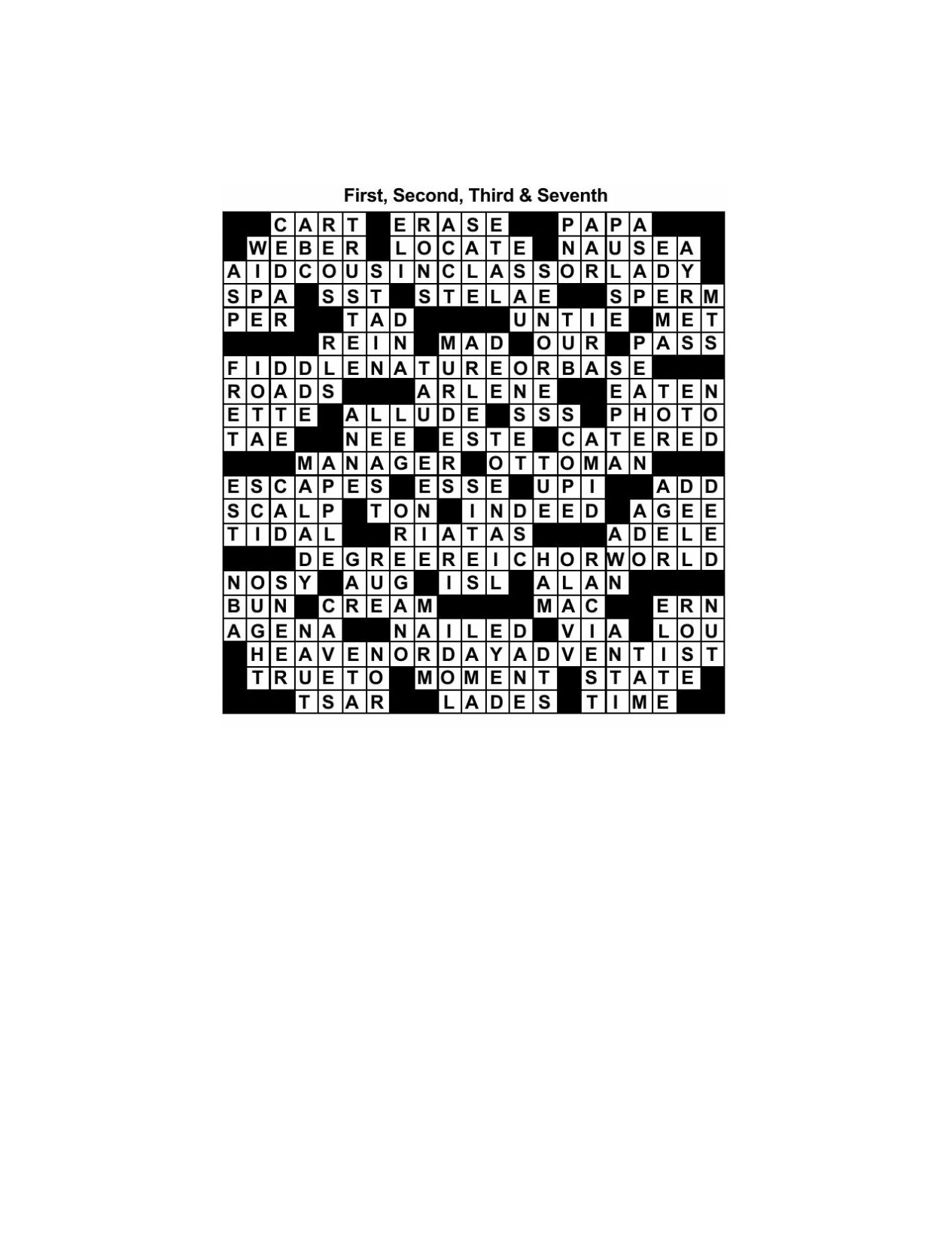 First, Second, Third & Seventh Solution | Fun | thesuburban.com