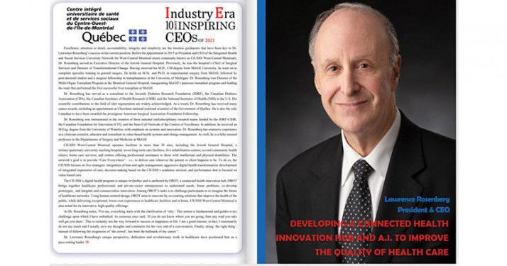 Dr. Lawrence Rosenberg named one of 10 most inspiring CEOs | City News ...