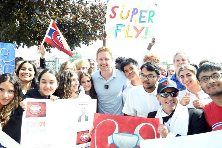 Habs’ Matheson talks leadership with Westmount High students | Sports | thesuburban.com