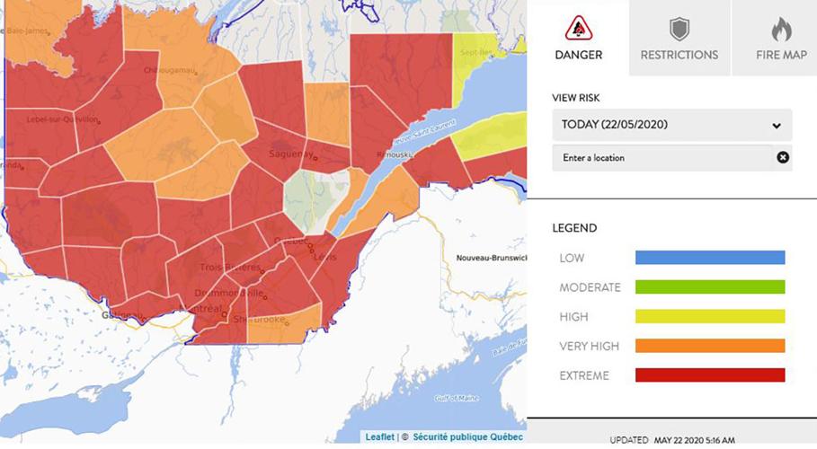 Open fire ban in effect for all of southern Quebec | Suburban Weather ...