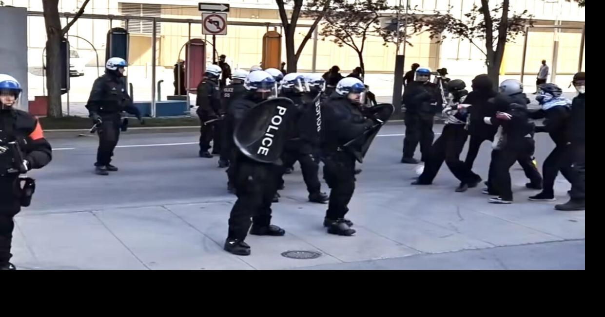 Police riot squad ends pro-Palestinian blockade | City News ...