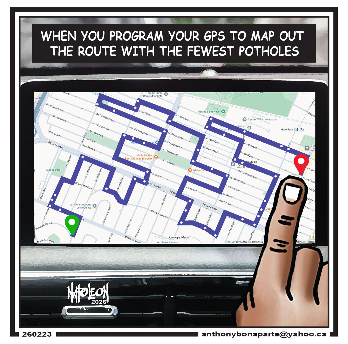 Pothole GPS | Editorial Cartoons | thesuburban.com