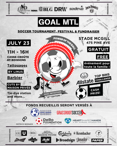 Entertainment: GOAL MTL 2023- The Power of the Ball: A celebration of ...