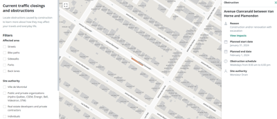 City launches interactive work site map | City News | thesuburban.com