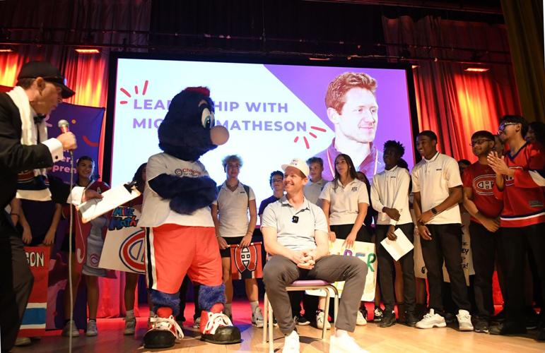 Habs’ Matheson talks leadership with Westmount High students | Sports | thesuburban.com