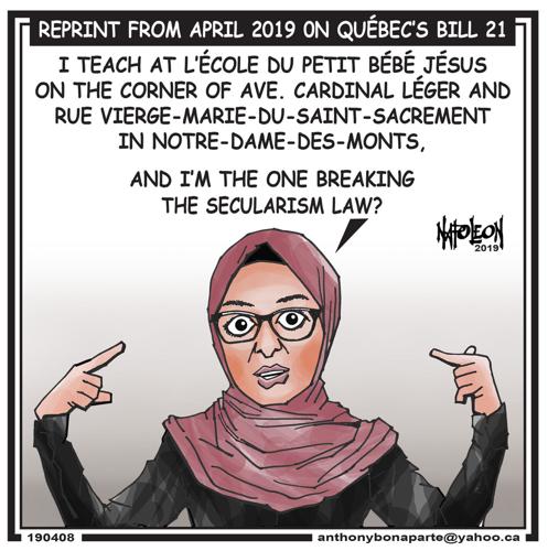 Napoleon’s Cartoon - Quebec’s Secularism Law | Editorial Cartoons ...