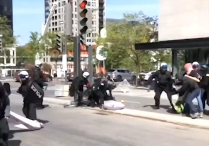 Police riot squad ends pro-Palestinian blockade | City News ...